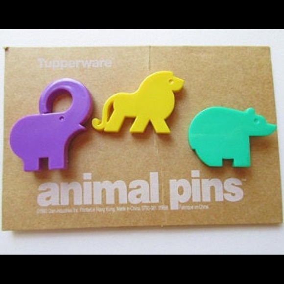 Tupperware | Accessories | Vintage Tupperware Zoo Animal Pins | Poshmark